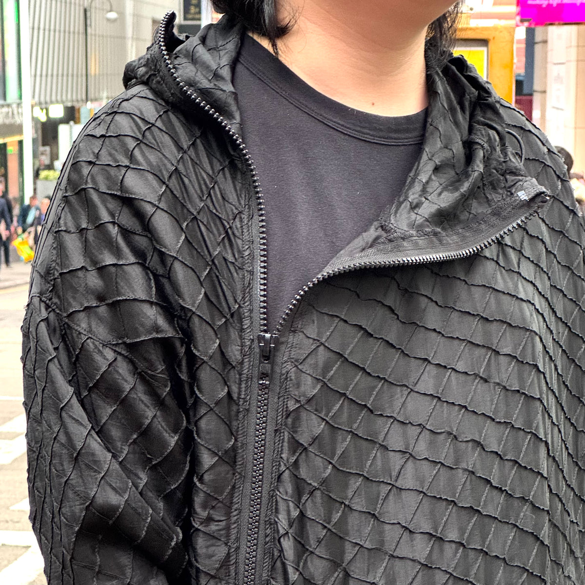 Mohist Asymmetric Zip Jacket, Black – Goods of Desire