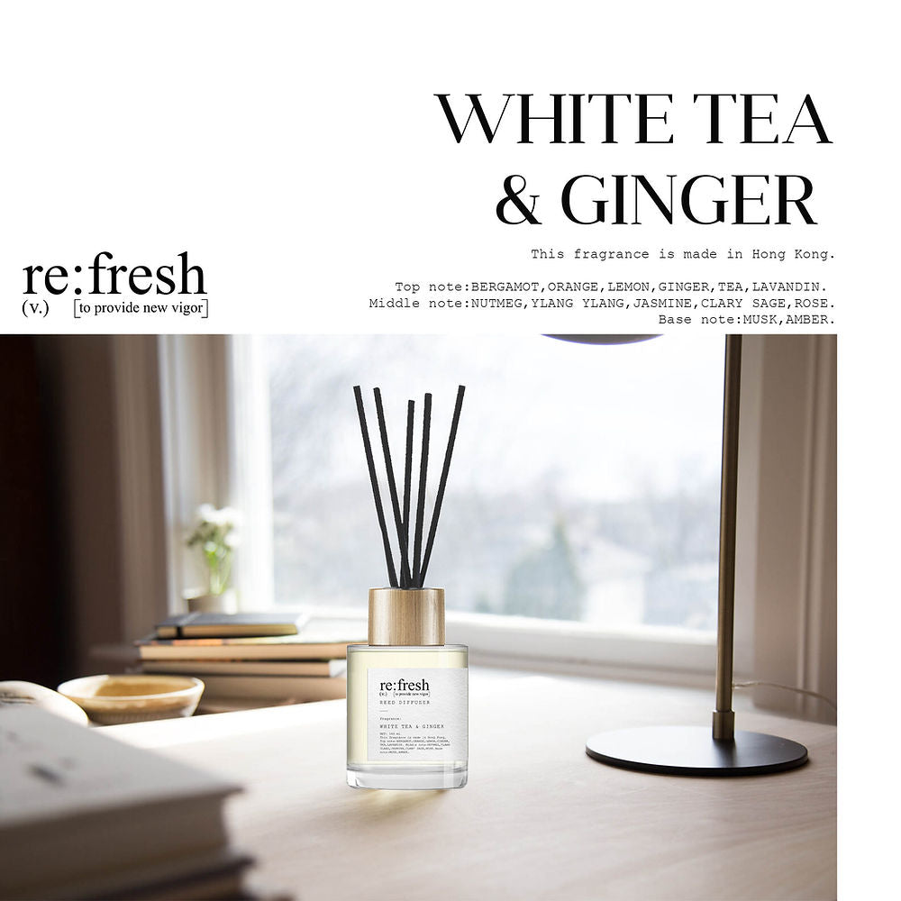 re:fresh White Tea & Ginger Reed Diffuser 140ml – Goods of Desire