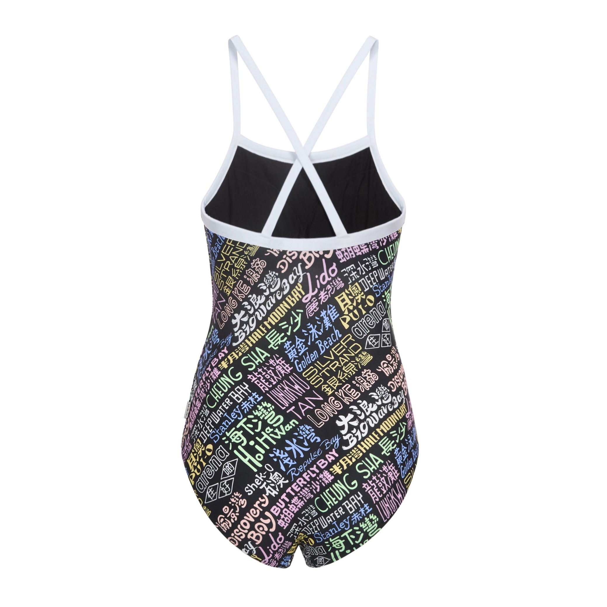 arena x GOD Beach District Names One Piece Swimsuit, Black – Goods of ...