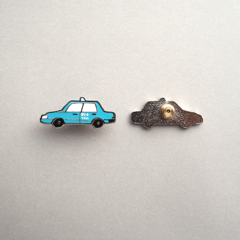 Ditto Ditto Enamel Pin - Blue Taxi – Goods of Desire