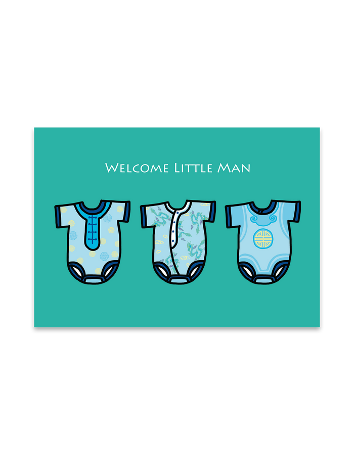 New Baby Card - Welcome Little Man By Lion Rock Press | Goods Of Desire ...