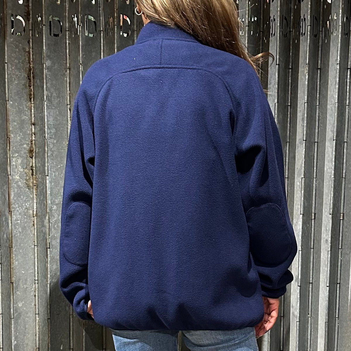 Knot Button Fleece Jacket, Navy Blue – Goods of Desire