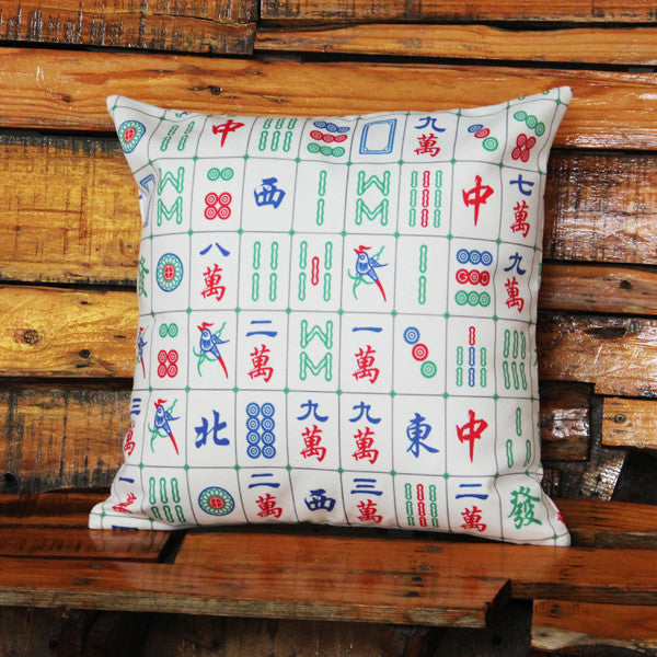 Mahjong Double-Sided Cushion Cover, 45 x 45 cm – Goods of Desire