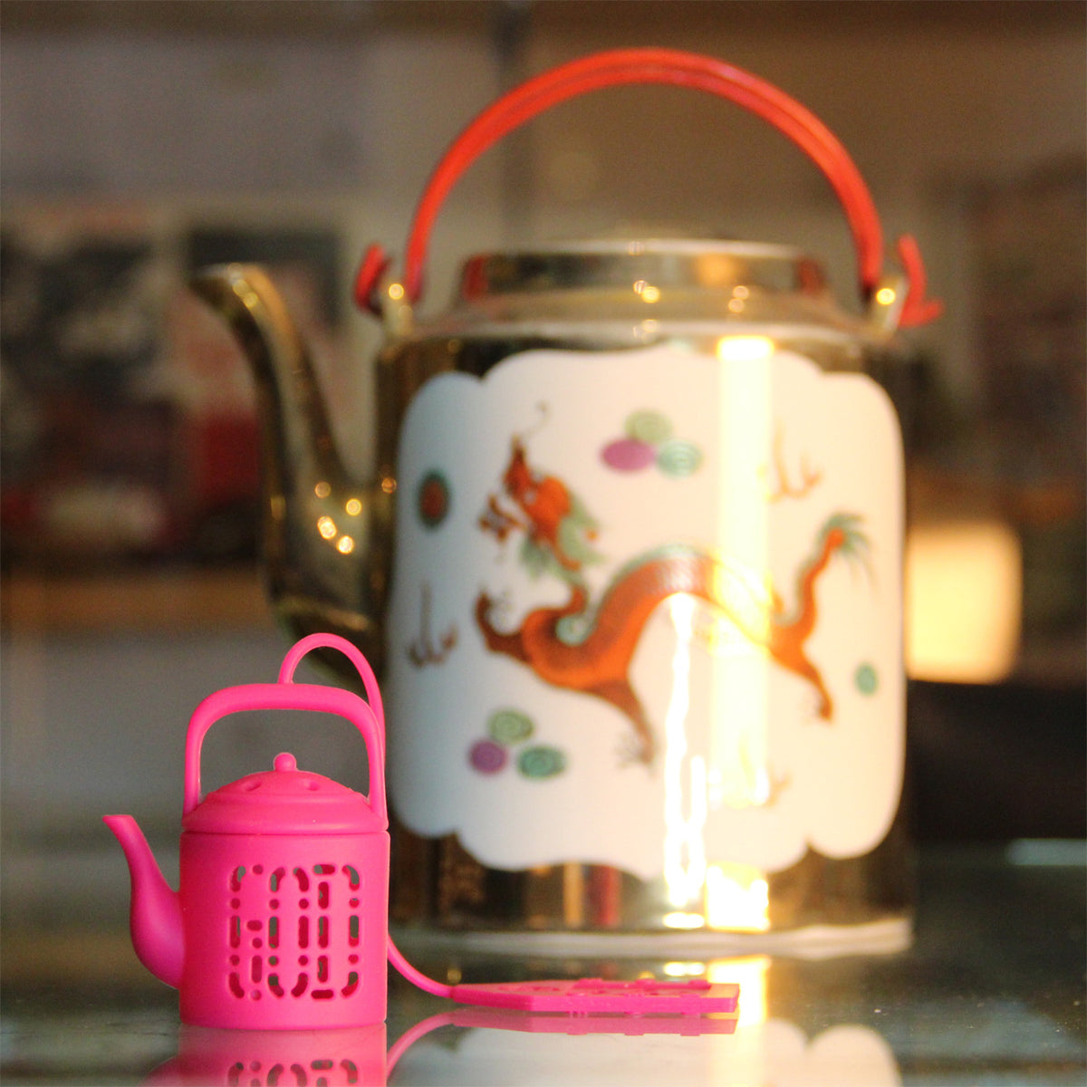 Mini Teapot Tea Infuser, Fuchsia – Goods of Desire