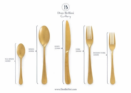 DON BELLINI Cutlery, Gold – Goods of Desire