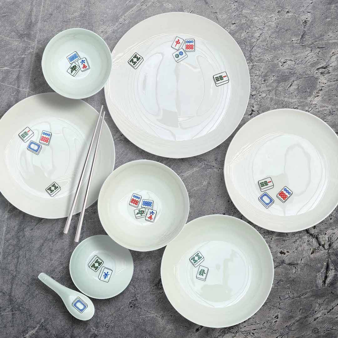 Mahjong Large Serving/Sharing Dish Set | Goods Of Desire – Goods of Desire